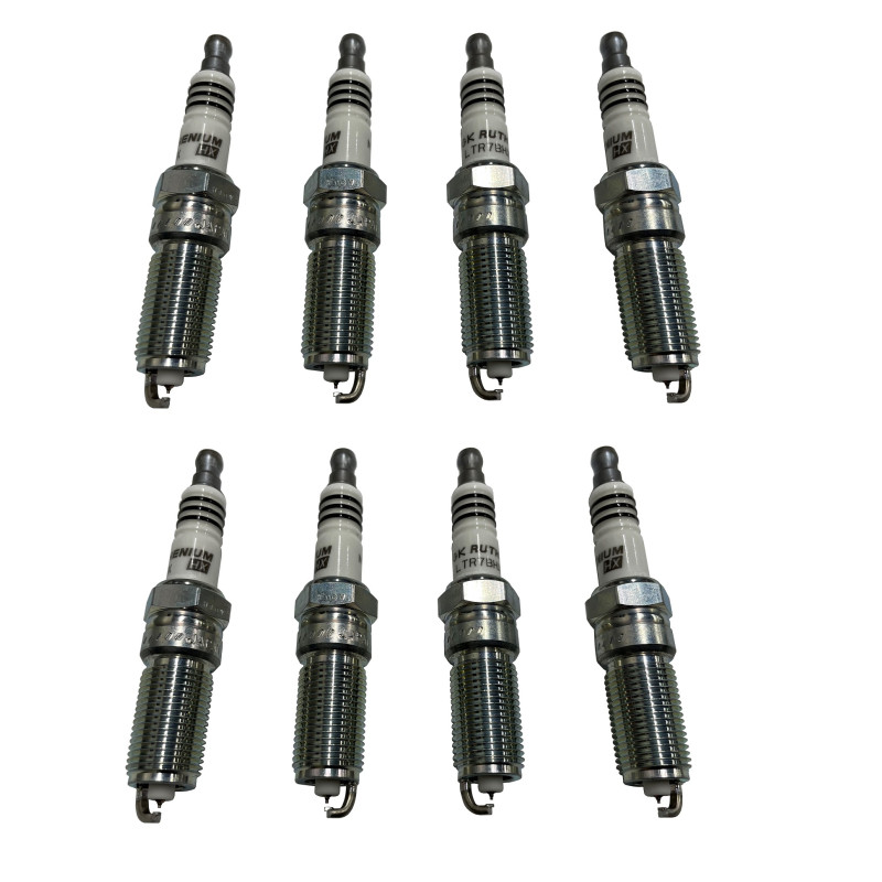 5.0L 5.2L NGK Ruthenium HX Cold Spark Plug Set (8) Gapped .045